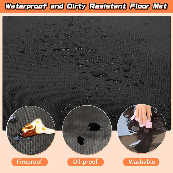 Ebern Designs Hearth Rugs Fireproof, Fireplace Rug, Fireplace Mat, Fireplace Rugs Fire Resistant ...